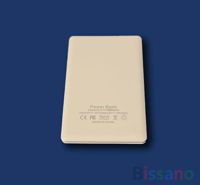 Ultra mini slim power bank 2600 mAh Micro USB Type C lightning charger ...